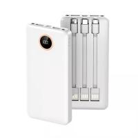 China New Arrival Fast Charging Battery Display Power Bank Portable Mobile Phone Power Bank 10000mah With Charging Cable for sale