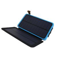 China Wholesale 30000mah Solar Panel Portable Powerbank Foldable Power Bank Solar Charger Waterproof External Battery Power Bank for sale