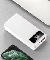 China Fast Digital Display Li-Polymer Battery Bank Power Charger 2 in 1 Quick Charger Power Bank 50000mAh Portable Phone Charger for sale