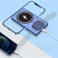 China High Quality Magnetic Wireless Fast Charging Portable Power Bank Slim Wireless Magnetic Power Bank for sale