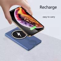 China High Quality Magnetic Wireless Fast Charging Portable Power Bank Slim Wireless Magnetic Power Bank for sale