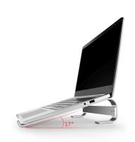 China Thickened Aluminium Alloy Laptop Stand Universal Laptop Holder for 10-18in Laptops Hollow Design Stable Triangle Design for sale