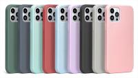 China Wholesale Colorful Phone Mobile Silicone case Cover Silicone Tpu Cell Phone Case Grey for Apple iPhone Case Silicone 16 Pro Max for sale
