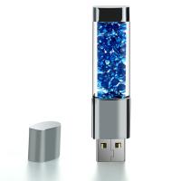 China Custom Portable High Speed Crystal USB 3.0 Flash Drive Real Capacity 4GB 8GB 16GB 32GB for sale