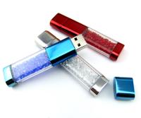 China Custom Portable High Speed Crystal USB 3.0 Flash Drive Real Capacity 4GB 8GB 16GB 32GB for sale