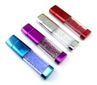 China Custom Portable High Speed Crystal USB 3.0 Flash Drive Real Capacity 4GB 8GB 16GB 32GB for sale