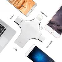 China High Capacity 4 in 1 USB Memory Stick Type-C With Logo 2.0 3.0 Flash Drive for Mobilephone 4GB/8GB/16GB/32GB/64GB/128GB for sale