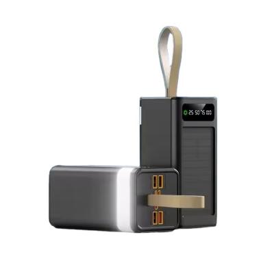 China Custom logo 50000mAh Powerbank Larger Capacity Power Bank Portable Power Banks Super Capacity Charger With Cable for sale