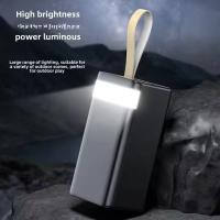 China Custom logo 50000mAh Powerbank Larger Capacity Power Bank Portable Power Banks Super Capacity Charger With Cable for sale