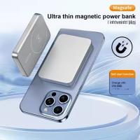 China Promotion Sale Slim Type-C 1000mah Portable Fast Charging 15W Magnetic Wireless Charging Power Bank for sale