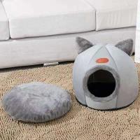 China Soft Winter Warm Cat Bed Cave Plush Pet Nest Deep Sleep Dog Nest Pet Mat Cat House Dog House Cat Nest Bed Kennel for Cats for sale