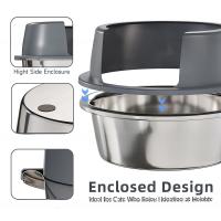 China Customized Size Large Round Stainless Steel Cat Litter Box With High Sides Lid Easy to Clean Smooth Surface Rust Resistant for sale
