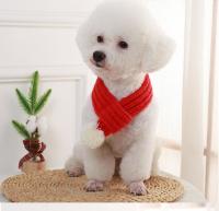 China Custom Logo Dog Teddy Bear Cat Scarf Dog Christmas Scarf Accessories Scarf for Dog for sale