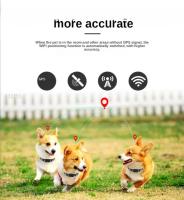 China GPS WIFI Pet Tracker 2024 Multi-function Locator Smart Dog Collar with Battery Life 20 hours and Button Battery CR2032 for sale