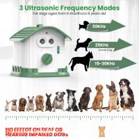 China Indoor Outdoor Ultrasonic Bark Deterrents with 4 Working Modes Training Mode Electric Shock Function to Quiet Barking for sale
