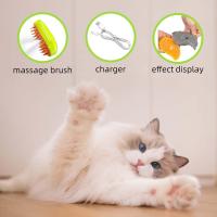 China Sustainable Pet Hair Brush Remover Washing Bath Brush Pet Comb Dog Self Cleaning 3 in 1 Cloud Care Steam Silicone Cat Grooming Brush for sale