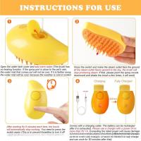China Sustainable Pet Hair Brush Remover Washing Bath Brush Pet Comb Dog Self Cleaning 3 in 1 Cloud Care Steam Silicone Cat Grooming Brush for sale