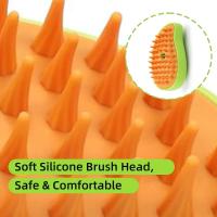 China Sustainable Pet Hair Brush Remover Washing Bath Brush Pet Comb Dog Self Cleaning 3 in 1 Cloud Care Steam Silicone Cat Grooming Brush for sale