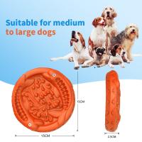China Wholesale Food Grade Rubber Pet Training Toy Interactive Dog Frisbeed Chew Toys for sale