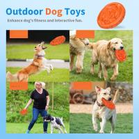 China Wholesale Food Grade Rubber Pet Training Toy Interactive Dog Frisbeed Chew Toys for sale