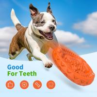 China Wholesale Food Grade Rubber Pet Training Toy Interactive Dog Frisbeed Chew Toys for sale