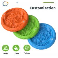 China Wholesale Food Grade Rubber Pet Training Toy Interactive Dog Frisbeed Chew Toys for sale