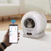 China Electrical Power Upgraded Fully Enclosed Automatic Self Cleaning Smart Cat Litter Box for a Low Maintenance Solution for sale