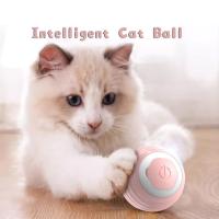 China Factory Supply Pet Automatic Smart Electric Electronic Cat Toy Interactive Cat Ball Toys for Cat 360 Degree Rolling Smart Ball for sale