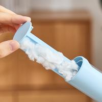 China Small Animals Plastic Pet Hair Removal Tool with Self-Cleaning Base Double-Sided Lint Brush Removes Dog Cat Fur From Clothing for sale