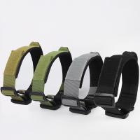 China REPTILES Heavy Duty Nylon Tactical Dog Collar Custom Comfort Adjustable Buckle Pet Collar with Customized Logo for sale