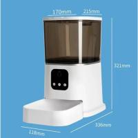 China Automatic Dog Cat Smart Pet Feeder 6L Automatic Pet Feeder WiFi Mobile Phone App Remote Control Microchip Pet Feeder With Camera for sale