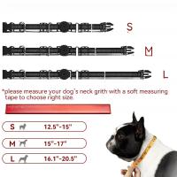 China Striped 100% Polyester Webbing airtag Dog Cat Collar Waterproof 2024 Reflective Waterproof Locator Anti-loss Pet Collar for sale