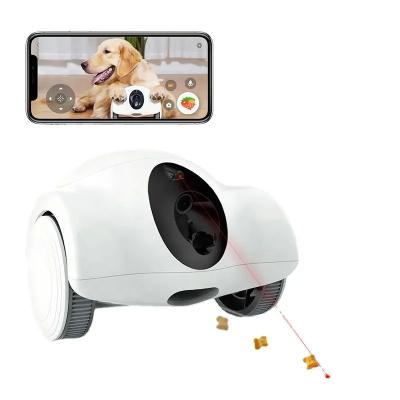 China Cat's Fun Wifi Connection Pet Companion Laser Toy Food Treat Dispenser With Camera The Perfect Toy for Your Furry Friend for sale