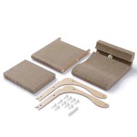 China Sustainable L Shaped Wall Cat Scratch Board Made of Corrugated Paper and Recyclable Material Scratching Board for Cats for sale