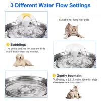 China Wholesale Design New Stainless Steel Electric Filter Cat and Dog Water Fountain for sale