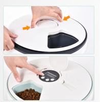 China Make Your Pet Eat Healthy Smart Pet Feeder 6 Meals Timed Program Food Dispenser with Calling Music for sale