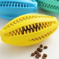 China Pet Tooth Cleaning Puzzle Bite Durable Natural Rubber Puppy Pet Chew Ball Dog Toys for sale