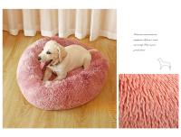 China Customized Color Pet Bed Dog Round Cat Winter Warm Sleeping Bag Long Plush Soft Pet Nest Round Depth Kennel OEM ODM for sale