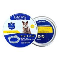China Solid Pattern Anti-Flea Tick Mosquito Durable Adjustable Silicone Pet Collar for Dogs Cats Stocked and Natural Formula for sale