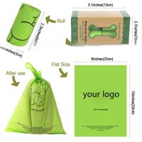China Hot Sale 100% Compostable Pet Waste Disposal Corn Starch Biodegradable Dog Poop Bag for sale