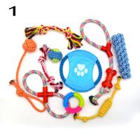 China Custom Cotton Relieves Stress 12 Pack Dog Rope Toys Dog Toys Set 12 Pack Dog Teeth Clean Cotton Rope Toy for sale