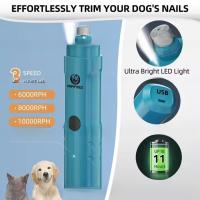 China 110-240V Electric Adjustable Pet Nail Grinder Pet Grooming Tools for Pet Cleaning Low Vibration Dog Nail Clippers for sale