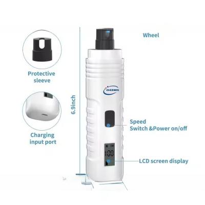 China New Designer Automatic Electric Pet Nail Grinder Led Display Grinding Three Speed Adjustable Animal Nail Clippe Wholesale for sale