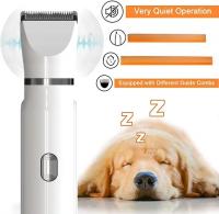 China Low Noise Rechargeable Cordless Pet Hair Clipper Trimmer Shaver for Small Dogs Cats Applicable Pet Dogs Stocked Cordless for sale