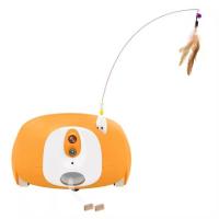 China 2025 New Automatic Electric Cat Toy Turntable Funny Usb Rechargeable Toy Feather Teaser Smart Toy for sale