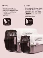 China MODERN Style Airline Approved Pet Carry Cage for Travel Outdoors Portable Cat Dog Plastic House Pet Carrier Bag for sale