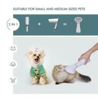China 2025 Arrivals Dog Cat Mini 2 in 1 Cleaning Multifunction Grooming Pet Dryer Brush Pet Hair Dryer Comb Pet Grooming Tool for sale