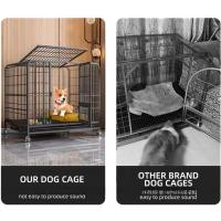 China Hot Sale Practical Pet Multiple Sizes Safe Stable Stainless Steel Metal Foldable Carriers Pet Dog Cage for sale