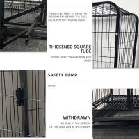 China Hot Sale Practical Pet Multiple Sizes Safe Stable Stainless Steel Metal Foldable Carriers Pet Dog Cage for sale