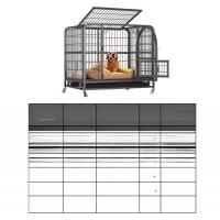 China Hot Sale Practical Pet Multiple Sizes Safe Stable Stainless Steel Metal Foldable Carriers Pet Dog Cage for sale
